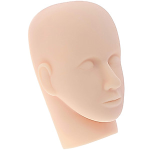 Bright Creations Silicone Mannequin Makeup Practice Head (2 Pack)