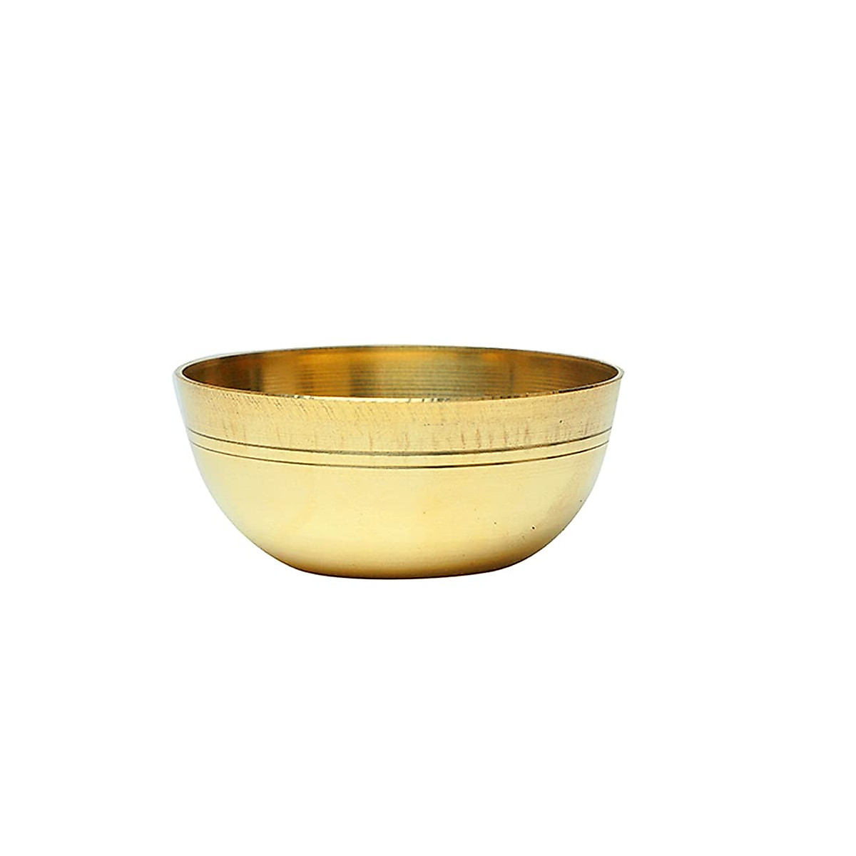 Set of 2 Decorative Pooja Bowls Multipurpose Pooja small Brass Katori Prasad Bowls pooja articles Traditional Festival Housewarming Puja Decoration Items (Size :- 2" Inches)