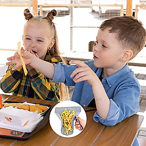 TCPENG® French Fry Scoop, French Fry Bagger Scoop, Popcorn Scoop for Popcorn Machine, Commercial Fry Bagger Scooper, Food French Fries Shovel Fry Scoop