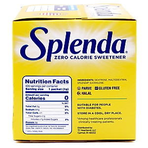 SPLENDA Zero Calorie Sweetener, 400 Count Packets