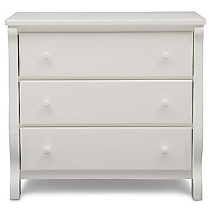 Delta Children Universal 3 Drawer Dresser, Greenguard Gold Certified, White