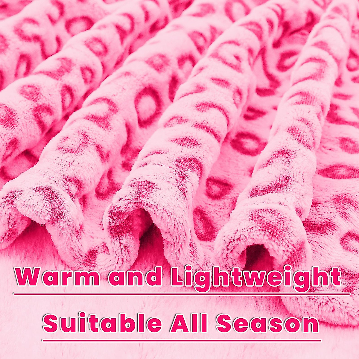 Warm Blanket Pink Soft Fleece Blankets Fuzzy Small Throw Blankets for Kids Girls Toddlers