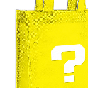 Nuwontun 15 Pack Cartoon Party Favors Supplies Yellow question Birthday Gift Bags Cartoon Party Favor Bags for Birthday Party Decor