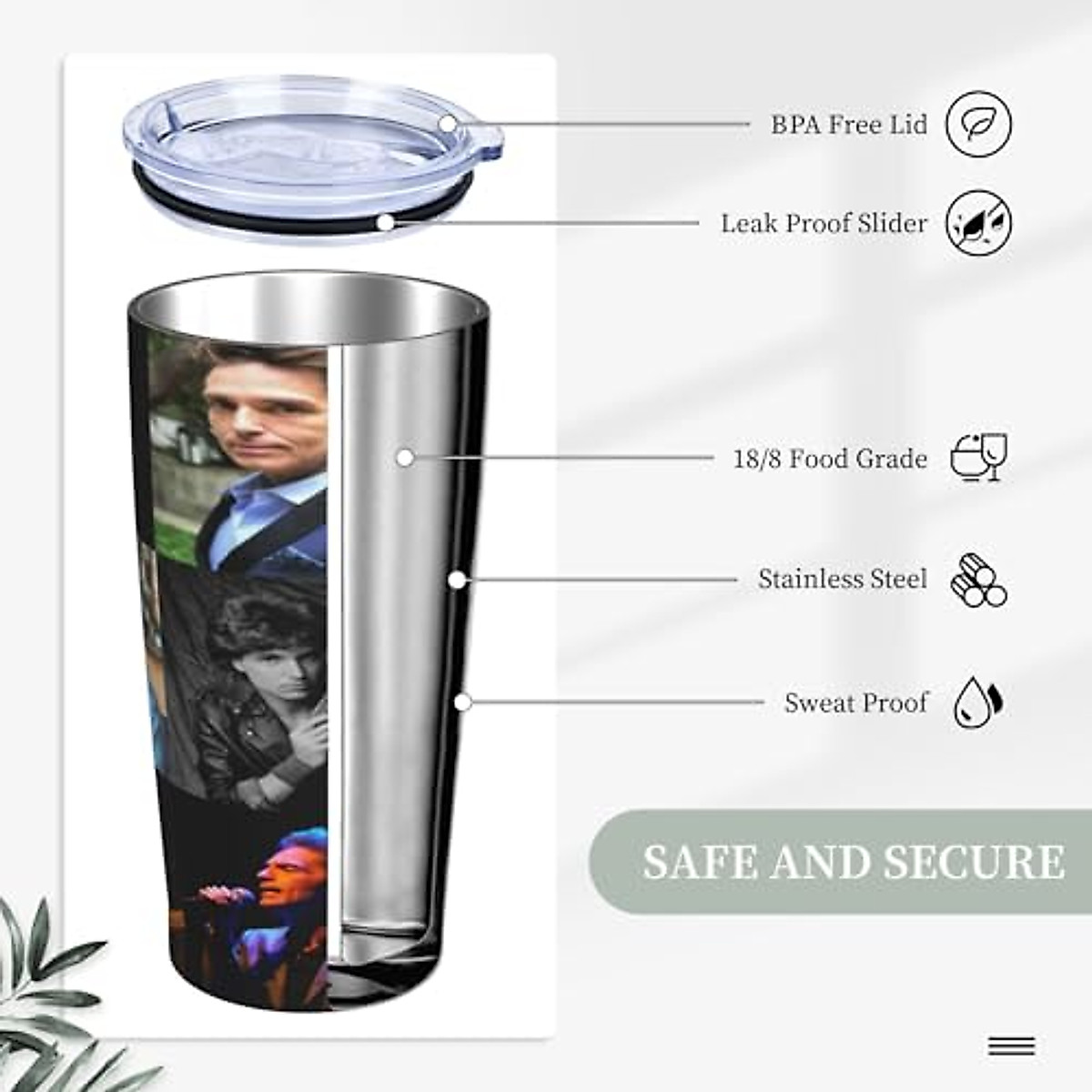 LAZHANG Richard Music Marx Stainless Steel Insulated Car Sippy Cup With Lid Travel Mug for Cold Hot 20 oz