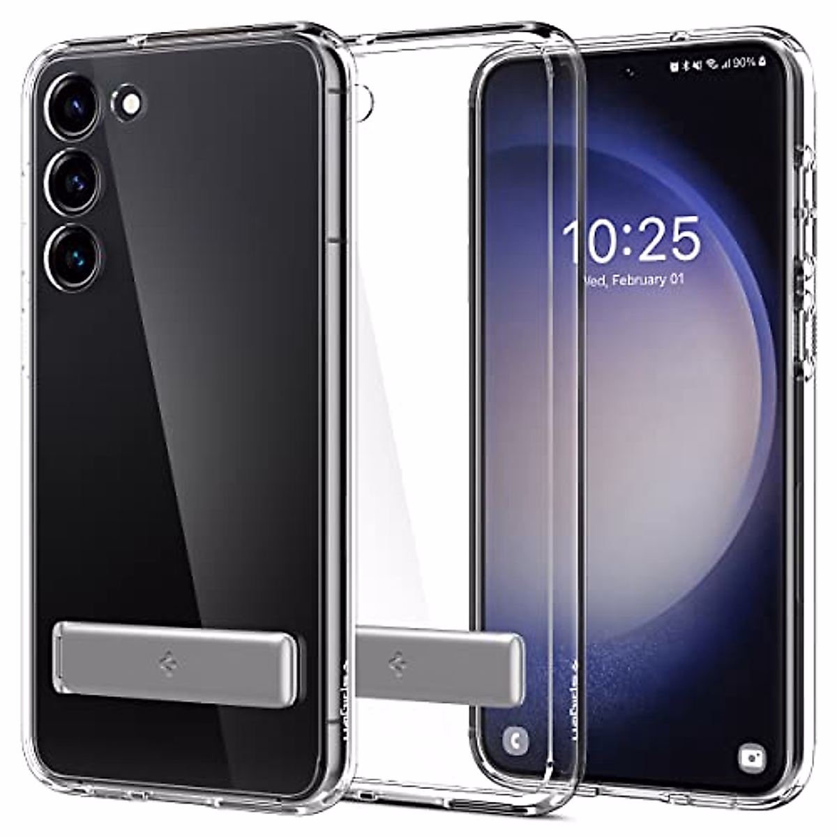 Spigen Ultra Hybrid S Designed for Galaxy S23 Plus Case (2023) - Crystal Clear
