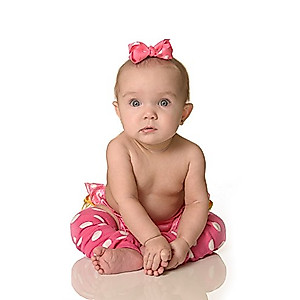 juDanzy Polka Dot Leg Warmers for Baby or Toddler Boys and Girls (One Size (12 pounds to 10 years), Hot Pink Polka Dot)