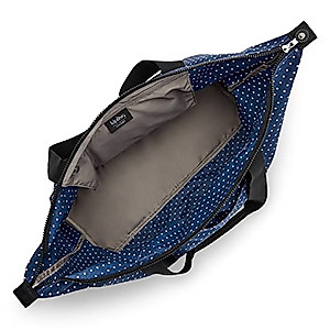 Kipling Art Medium Lite Printed Tote Bag Soft Dot Blue C