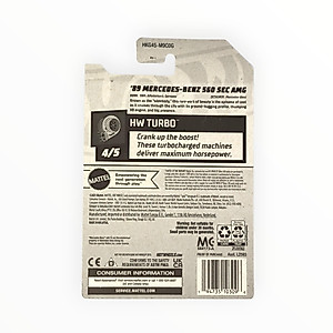 Hot Wheels '89 Mercedes Benz 560 Sec AMG, HW Turbo 4/5 [Black] 150/250