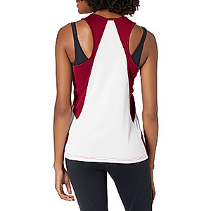 ASICS Women's Women's Team Sweep Singlet, Cardinal/White, Medium