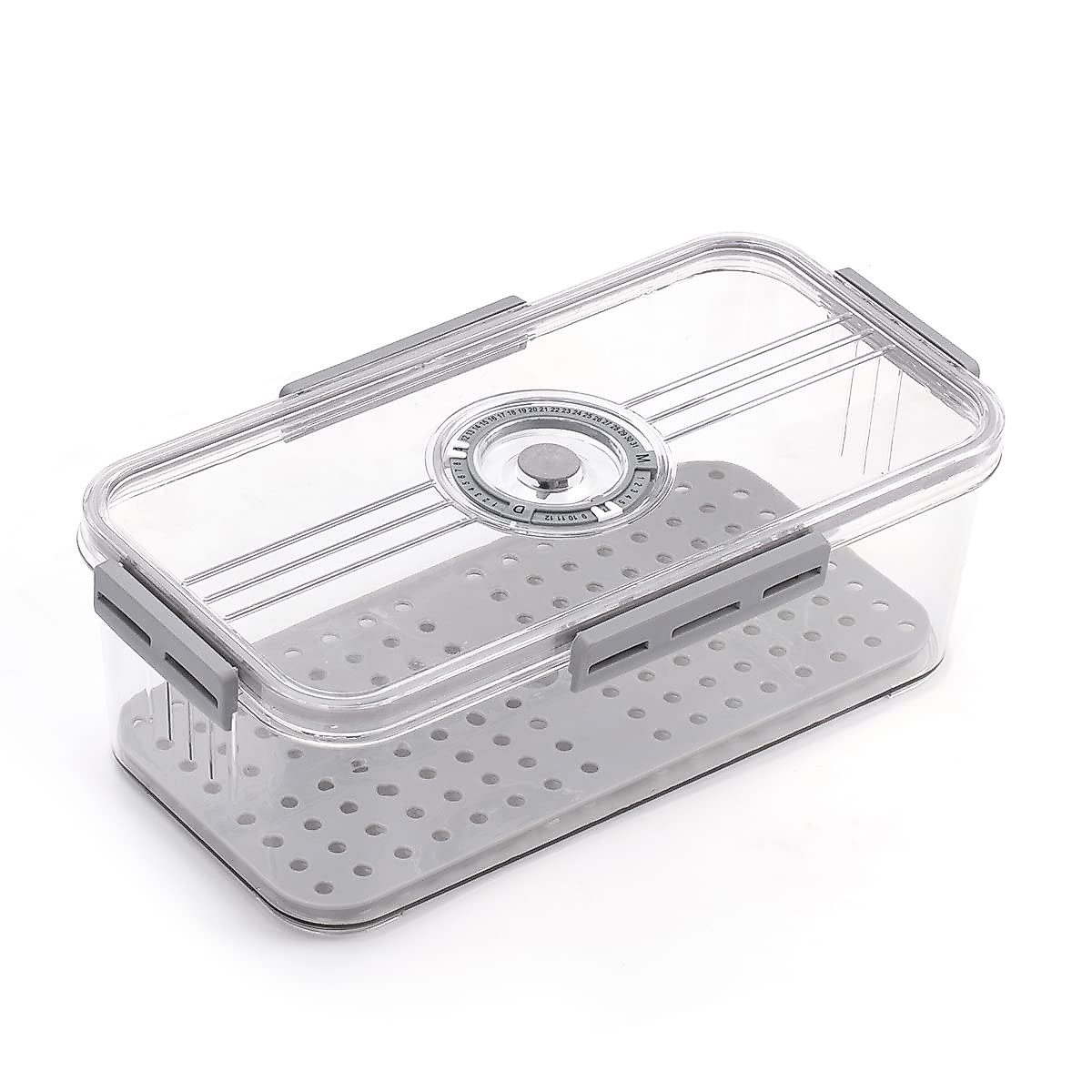 cutesun BPA Free Storage Containers with Lids, Bread Box Holder for Kitchen Countertop, Bread Storage Reusable Lettuce Refrigerator Fridge Organizer