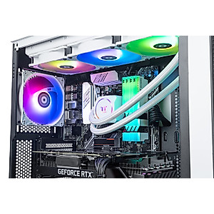 Thermaltake Frostbite 380 Gaming Desktop (AMD Ryzen™ 7 5800X 8-core, ToughRam RGB DDR4 3600Mhz 32GB Memory, NVIDIA® GeForce RTX™ 3080, 1TB NVMe M.2, Win10 Home) D3FB-B550-380-LCS
