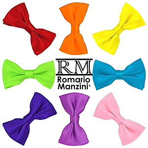 Romario Manzini Solid Light Sage Green Color Men's Pre-Tied Bow Tie