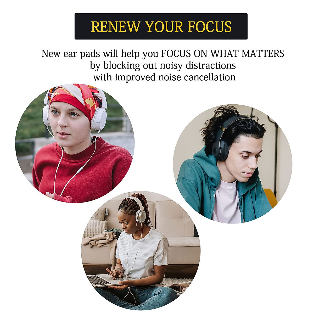 Hoxiver Earpads Replacement for Bose QC35 (QuietComfort 35) & QC35ii Headphones Ear Pads Cushions,Soft Protein Leather,Noise Isolation Foam(Midnight Blue)