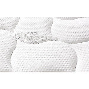 Oliver Smith - Organic Cotton - 10 Inch - Perfect Sleep - Comfort Plush Euro Pillow Top - Cool Memory Foam & Pocket Spring Mattress - Green Foam Certified - (furMattress_Chiland_10_Twin)