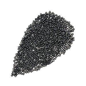 200 Pcs 3.0mm Hair Beads Silicone Lined Nano Rings Micro Links Beads for Hair Extensions Feather Extension (Black)