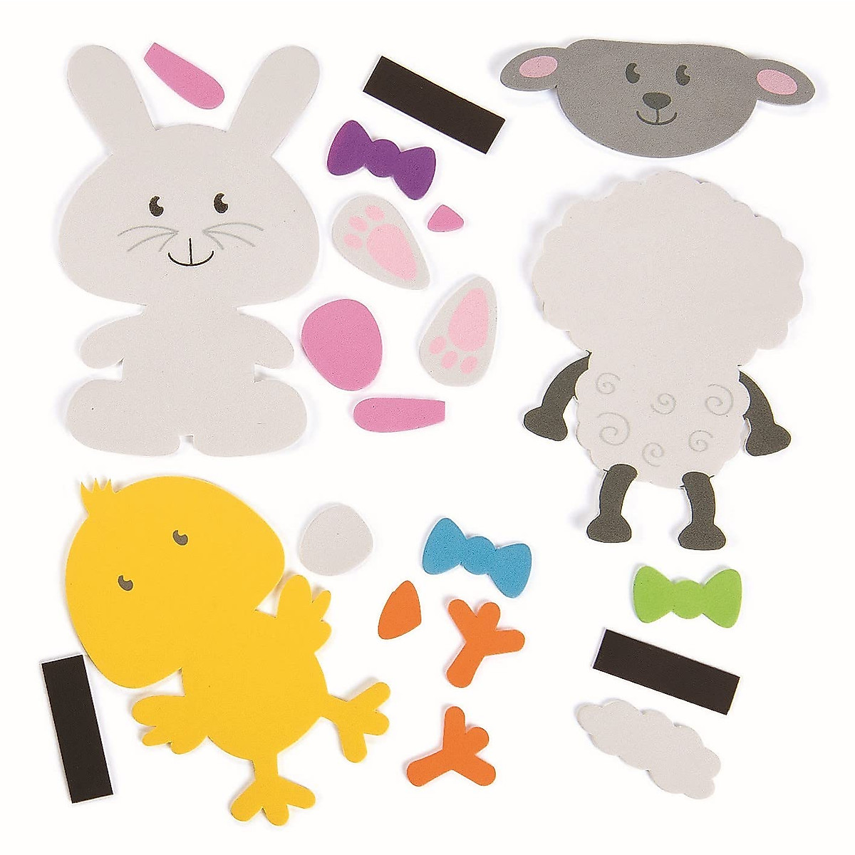 Big Head Easter Magnets Craft Kit -12 - Crafts for Kids and Fun Home Activities