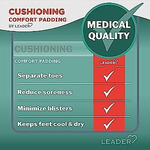 Leader 100% Lambs Wool Padding, Provides Cushioning Comfort and Pain Relief Between Toes, 3/8 oz