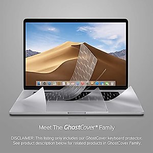 UPPERCASE GhostCover Premium Ultra Thin Keyboard Protector, Compatible with MacBook Pro with Touch Bar 13" and 15" (2016 2017 2018 2019, Apple Model Number A1706, A1707, A1989, A1990, A2159)