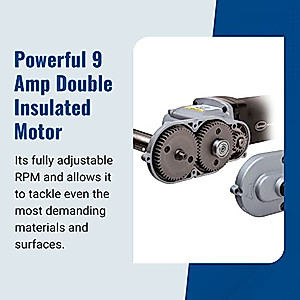 Eastwood Contour SCT Surface Conditioning Tool | Drum Machine Grinder, Sander, Buffer, Polisher Tool | 6 Speed 9 AMP 3700 RPM Motor Power Rotary Tools