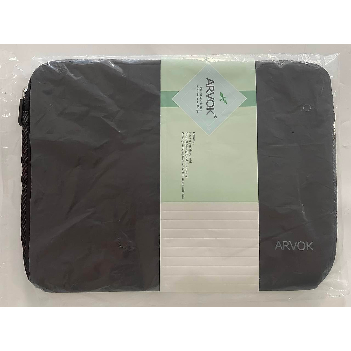 ARVOK 15-16 Inch Laptop Sleeve Multi-Color & Size Choices Case/Water-Resistant Neoprene Notebook Computer Pocket Tablet Briefcase Carrying Bag/Pouch Skin Cover for HP/Dell/Lenovo/Asus/Acer, Black