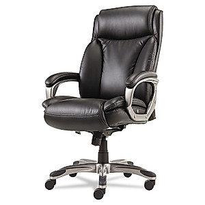 Alera ALEVN4119 Alera Veon Series Executive Highback Leather Chair, Coil Spring Cushioning,black