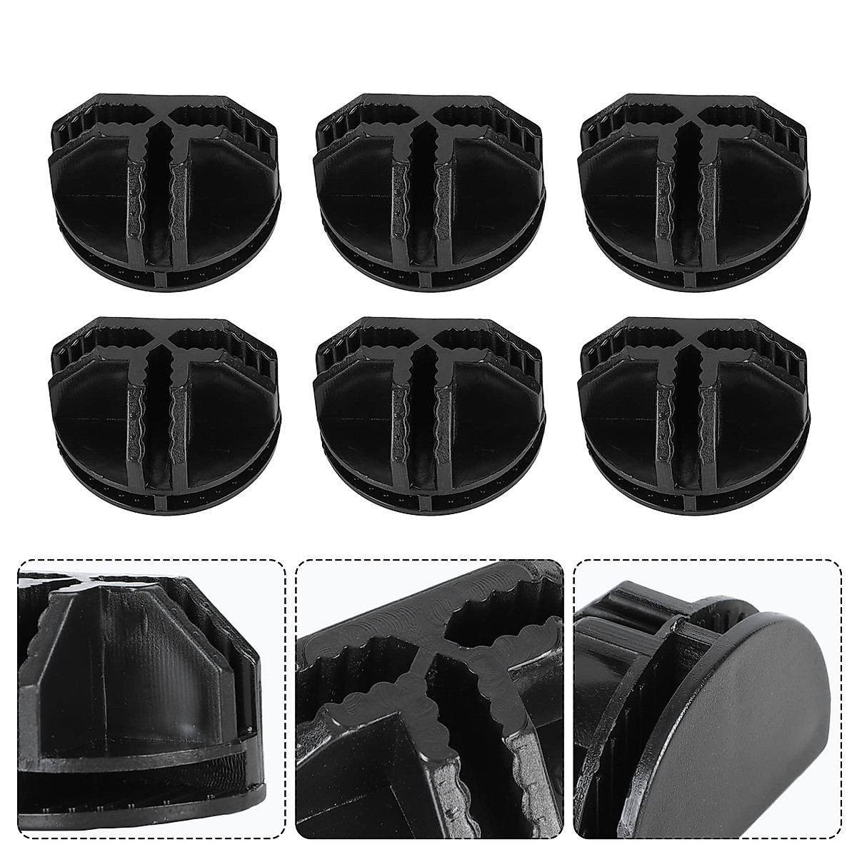 DOITOOL 40pcs Wire Cube Connectors Plastic Connector Wire Grid Cube Organizer Connector for Modular Closet Storage Organizer Wire Shelving 3. 5x2. 3cm