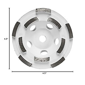 BOSCH DC4510HD 4-1/2 in. Double Row Segmented Diamond Cup Wheel