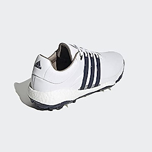 adidas Men's Tour360 22 Golf Shoes, Footwear White/Collegiate Navy/Silver Metallic, 8