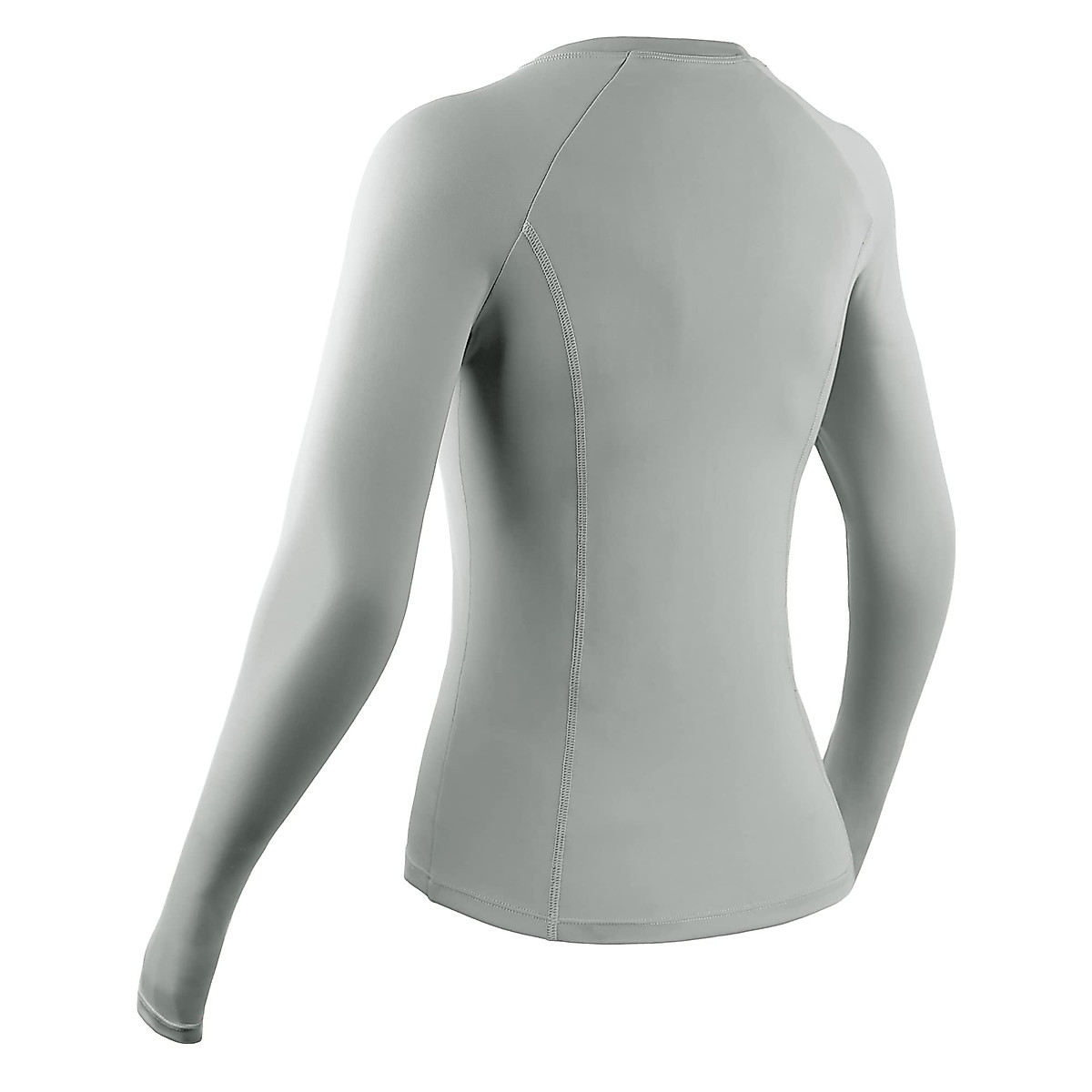 CADMUS Women's 3 Pack Compression Shirts Long Sleeve Yoga Athletic Running T Shirt,Black, Grey, Dark Green,X-Large