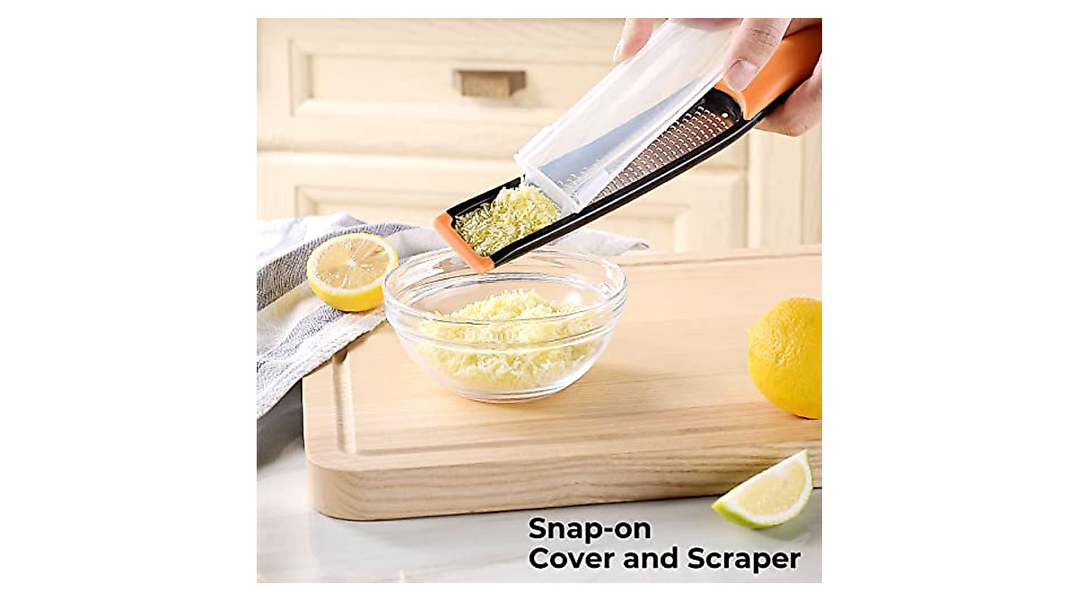 Cohesion Etched Zester & Grater Set of 2 - Kitchen Zester Tool for ...
