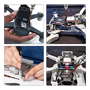 DJI Repair Screwdrivers Tool Set for DJI Air 2/2S/3 Mavic 2/Phantom 3 4/4 Pro Mini 2/SE/Spark Avata Drone and Other RC Car Model Quadcopter Boat Home Appliances Repair 12 in 1