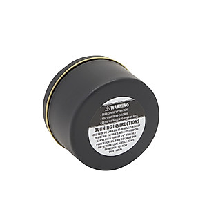 Bright Creations 24 Pack Candle Tins 8 oz with Lids and Labels for Candle Making (Black)