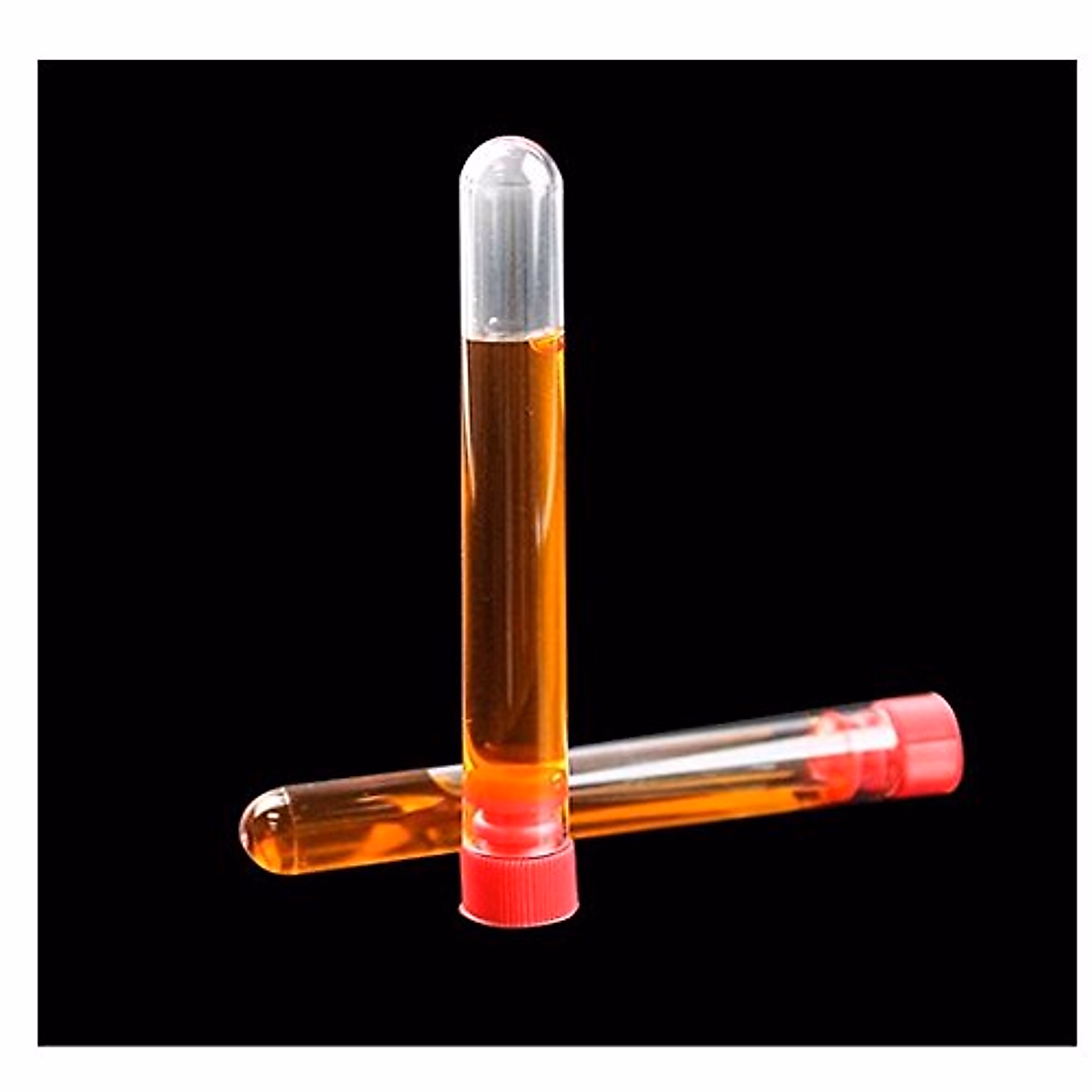 30PCS Plastic Clear Test Tubes with Caps, for Scientific Experiments,School Teaching, Storing Beads, Liquids (12¡Á100mm)