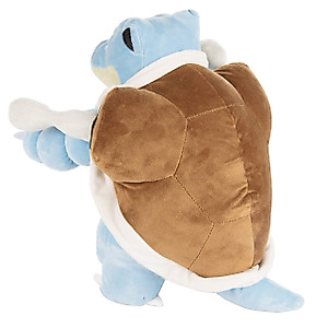 Pokemon 12" Blastoise Large Plush - Squirtle Evolution Figure - Officially Licensed - Authentic Soft Stuffed Animal Toy - Valentine's Day & Easter Basket Stuffer Gift for Kids, Boys, Girls - 2+