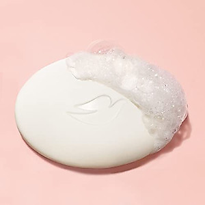 Dove Moisturizing Beauty Bar Soap For Sensitive Skin with Calendula Oil Effectively Washes Away Bacteria, Hydrating and Replenishing Skin Care 3.75 oz 14 Bars