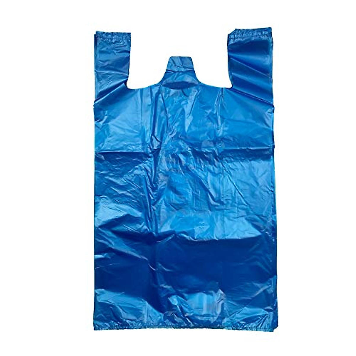 ROYAL 7 200CT Jumbo/Extra Large Plastic Grocery Reusable T-shirts Carry-out 19x10x32 Bags (BLUE, 200)
