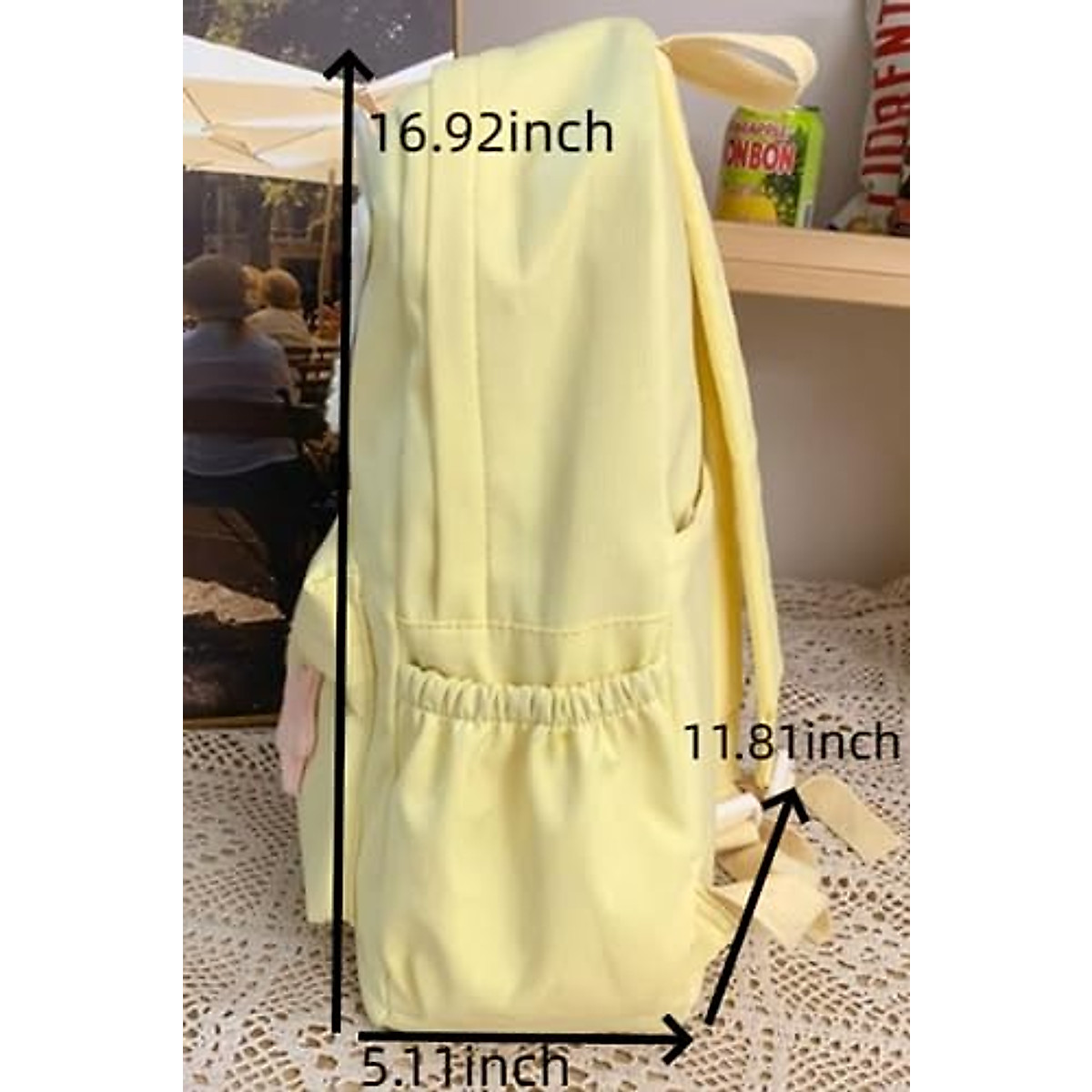 irLocy Star Backpack Y2K Backpack Preppy Backpack Aesthetic Backpack with Embroidery Patch Y2k Accessories (pink)