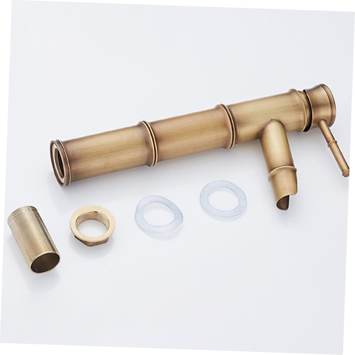 jojofuny 2 Pcs Bathroom Accessories Bathtub Kitchen Faucet Kitchen Sink Tap Bathroom Sink Faucet Bathroom Faucet Faucets for Bath Sinks Faucet for Kitchen Sink Water Tap All Bronze Sprayer