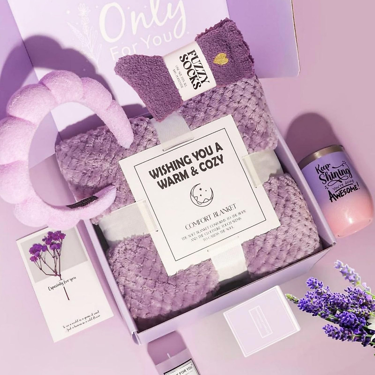 Birthday Gifts for Women, Gift Baskets for Women, Get Well Soon Gifts Basket, Unique Gift Ideas Gifts Set for Mom Wife Sister Daughter Girlfriend Grandma