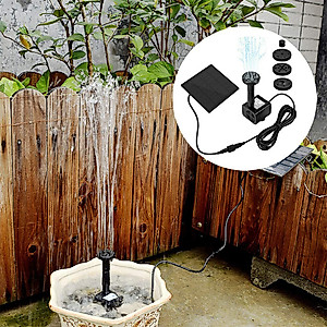 Hovico Solar Fountain - Panel Water Pump for Bird Bath Solar Panel Kit Outdoor Fountain for Outdoor Small Pond, Patio Garden and Fish Tank