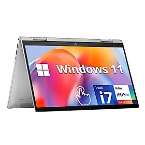 HP Envy x360 2-in-1 14" FHD Touchscreen Laptop, Intel Core i7-1355U, 16GB RAM, 1TB SSD, Backlit Keyboard, 5MP Camera, Fingerprint Reader, Wi-Fi 6E, Win 11, Silver