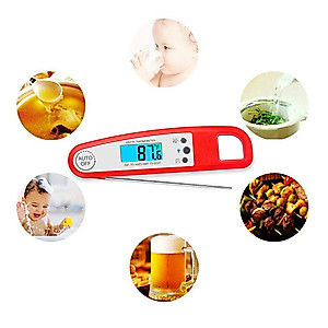ThermalinX Digital Meat Thermometer for Cooking Grilling Kitchen Food Candy Instant Read Thermometer with Backlight and Magnet for Oil Deep Fry Grill BBQ Smoker