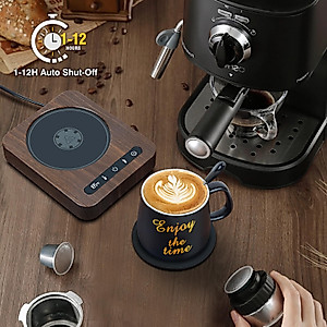 Mug Warmer Set - Coffee Mug Warmer for Desk with Temperature Display, 1-12Hour Auto Shut Off, Cup Warmer with Mug - Ideal Coffee Gifts for Heating Coffee, Beverages, Milk, Tea and Hot Chocolate