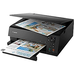 Canon Pixma TS6320 Wireless All-in-One Photo Printer with Copier, Scanner and Mobile Printing, Black, Amazon Dash Replenishment
