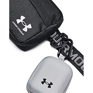 Under Armour Unisex-Adult Loudon Crossbody Waist Bag, (001) Black/Black/White, One Size Fits Most