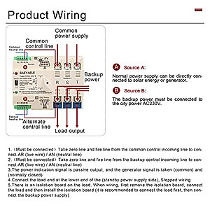 GAEYAELE on-Grid Photovolatic Power Automatic Transfer Switch Din Rail 3P 63A AC220V ATS PV Solar System Power Generator Transfer Switch Use (ATS-3P-63A-220VAC-Solar)