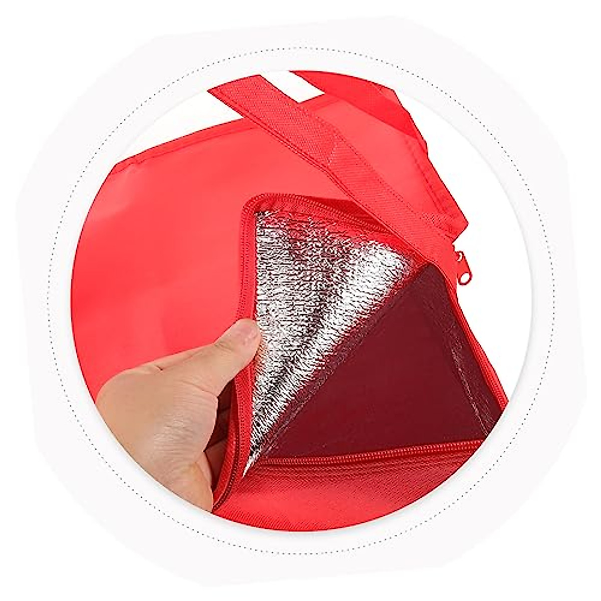 BESPORTBLE Zip Ties Outdoor Insulation Bags Zip Ties Outdoor Non-woven Fabric Food Warmer Bag Cold Food Bags High Capacity Storage Bags Reusable Grocery Bag
