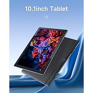 Tablet 64GB 10 Inch Tablet, Android Tablets, 6000mAh Battery Quad Core HD Touch Screen Tableta Computer, with WiFi BT Google Play Android Tabletas. Black.