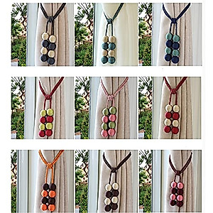 1Pc Magnetic Curtain Tieback Weave Buckle Strap Curtains Holdbacks Clip Rod Magnet Tie Backs Hanging Belts Rope Accessoires (G)
