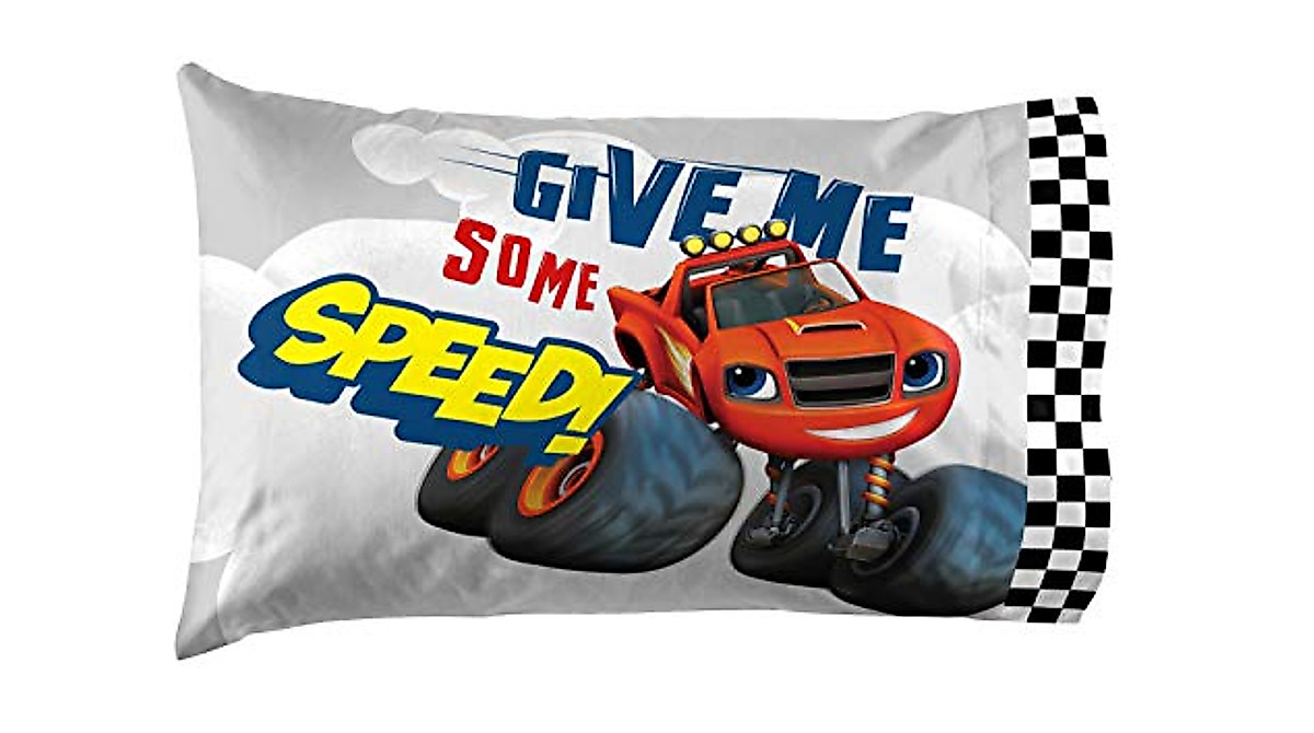 Jay Franco Nickelodeon Blaze Twin Sheet Set - Soft & Fun Bedding